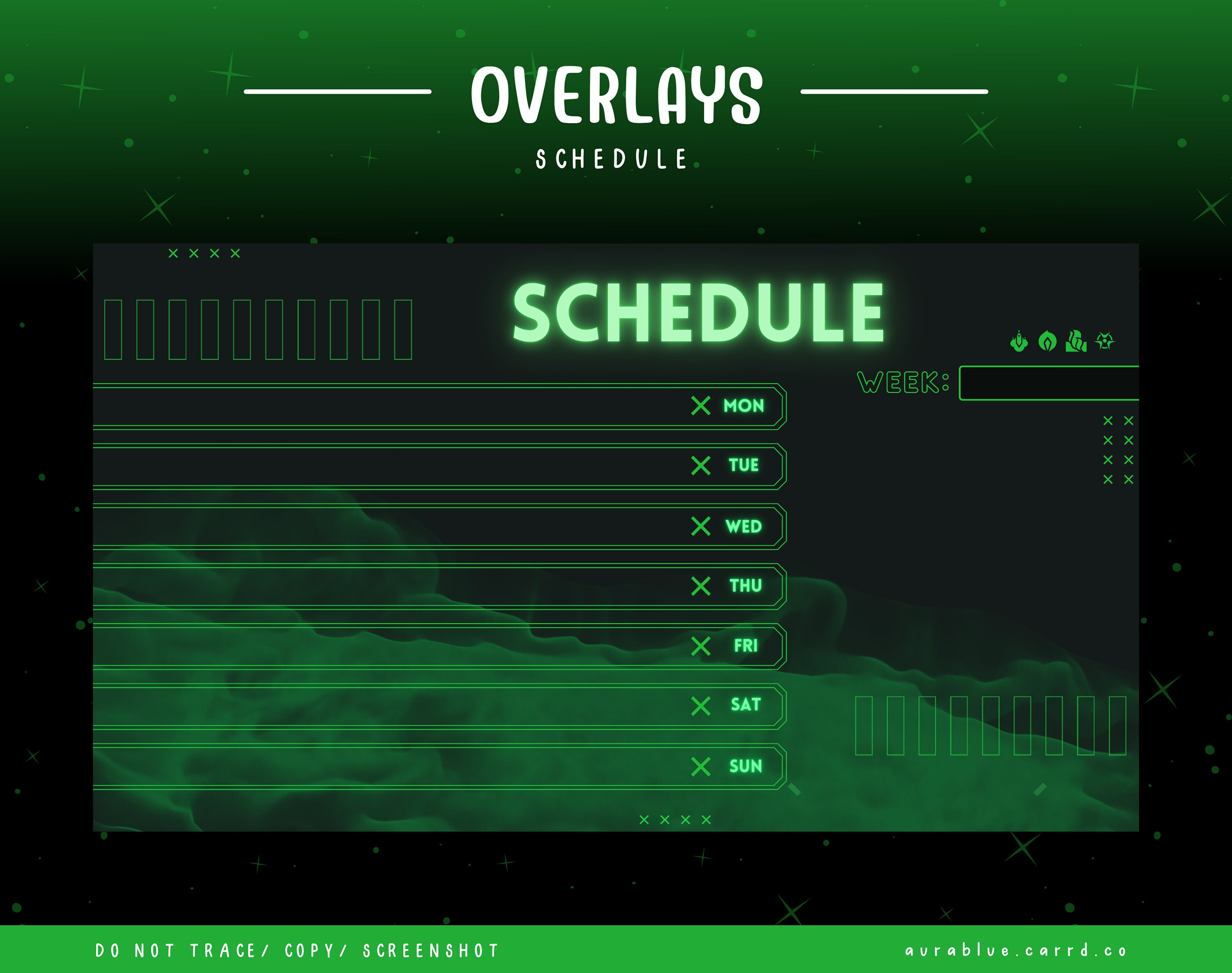 Einfaches V-tuber Streaming Overlay Viper Stream Bundle Twitch Overlay ...