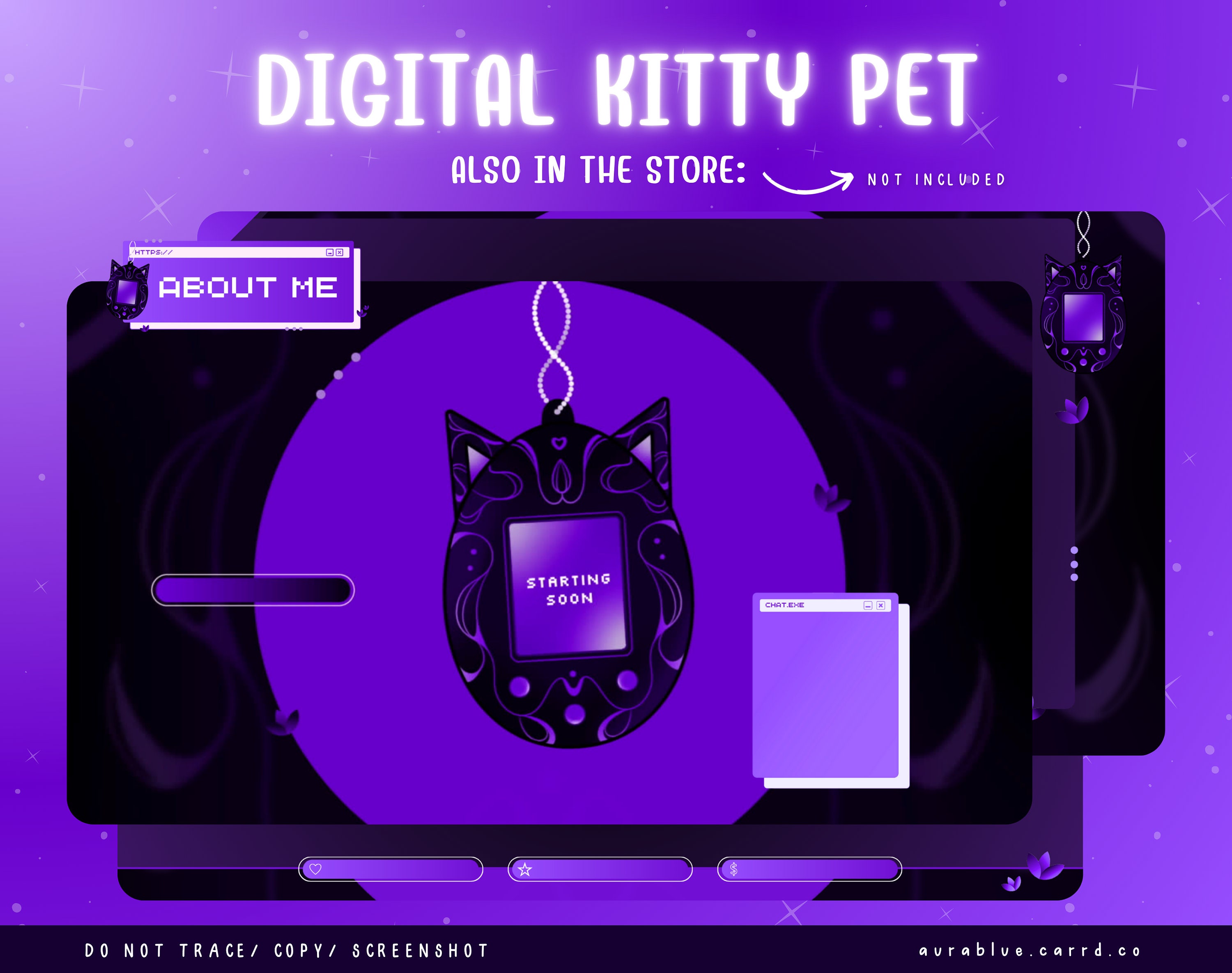 Digital Kitty Pet Tiktok Streaming Overlays- Stream Bundle - Tiktoklive ...