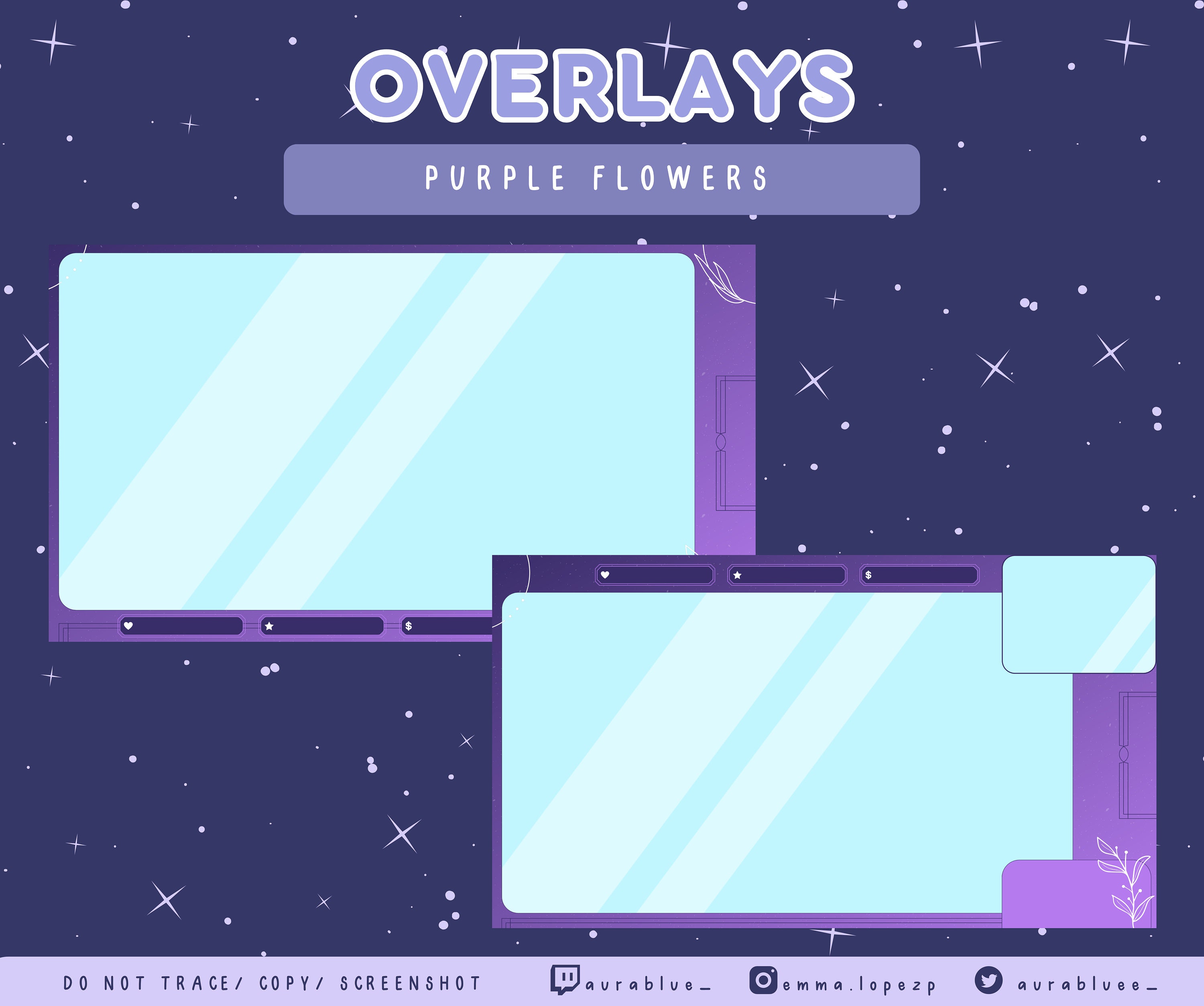 Flowers Streaming Overlay Stream Bundle Twitch Overlay - Etsy