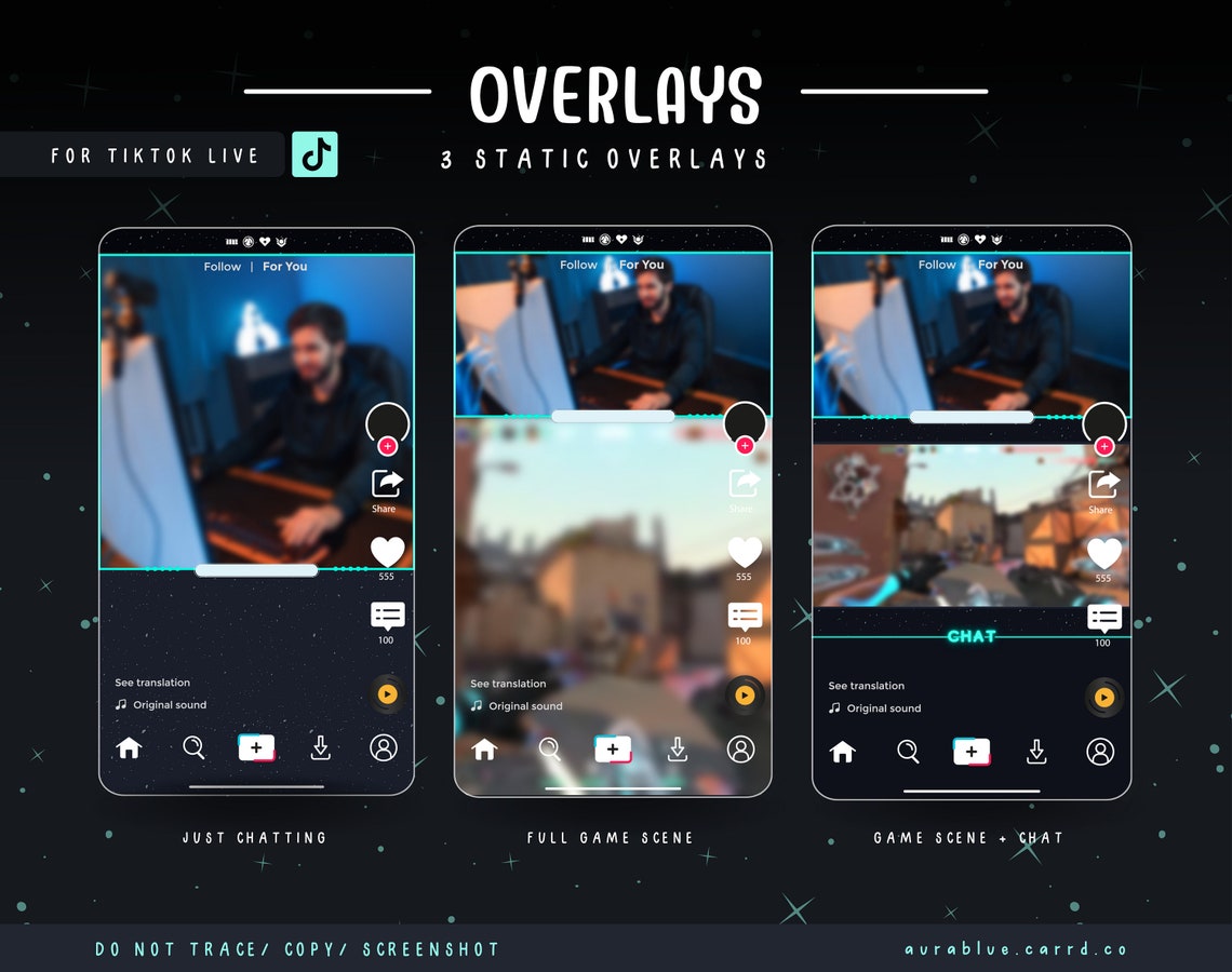 Sage Tiktok Streaming Overlays Stream Bundle Tiktoklive Overlay Cute ...
