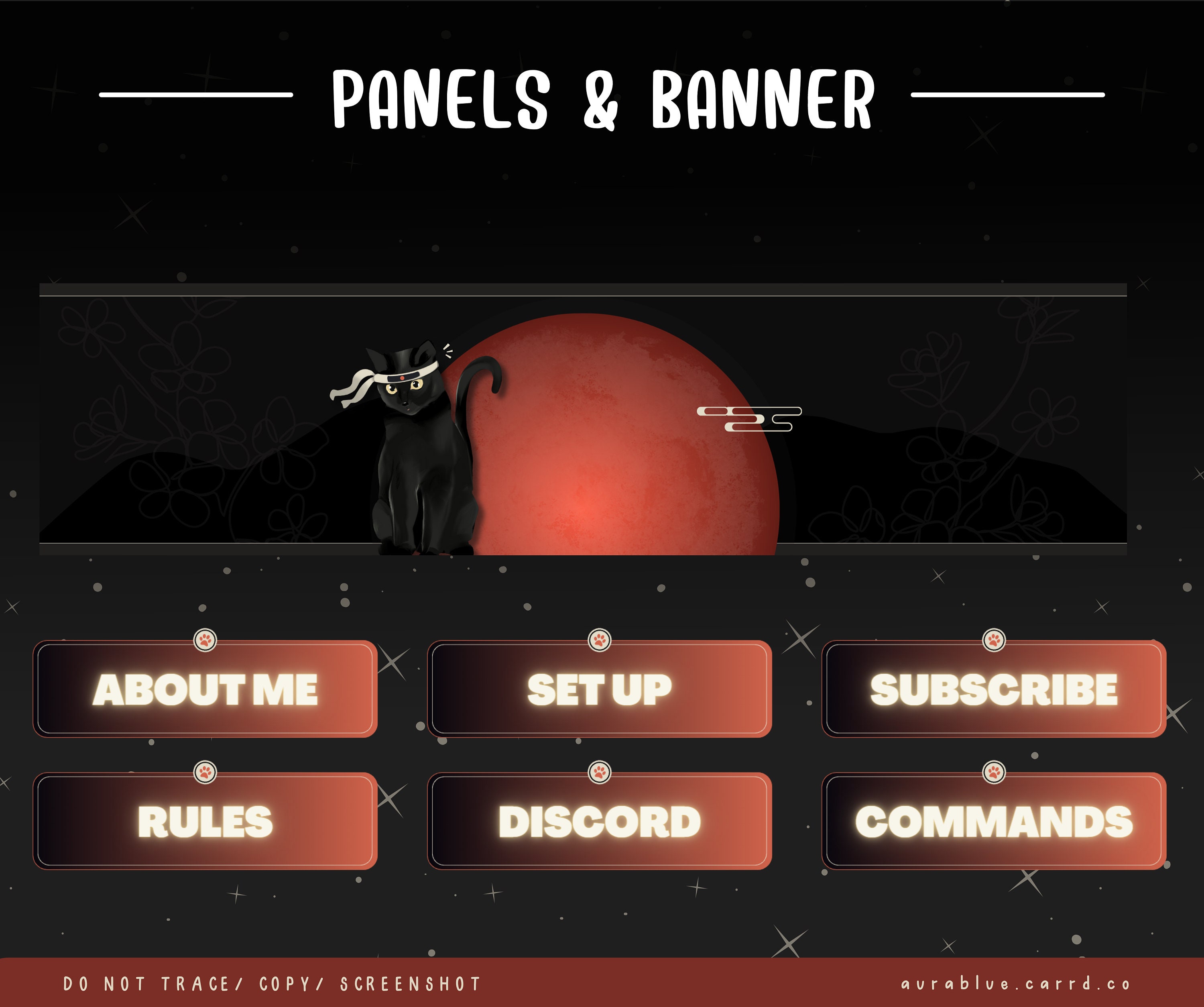 Neko Streaming Overlay- Animated Stream Bundle - Twitch - Overlay ...