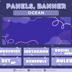 Animated Ocean Streaming Overlay Stream Bundle Twitch - Etsy