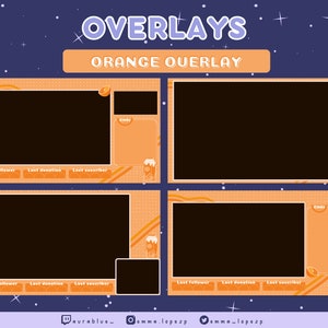 Orange Streaming Overlay Stream Bundle Twitch Overlay - Etsy