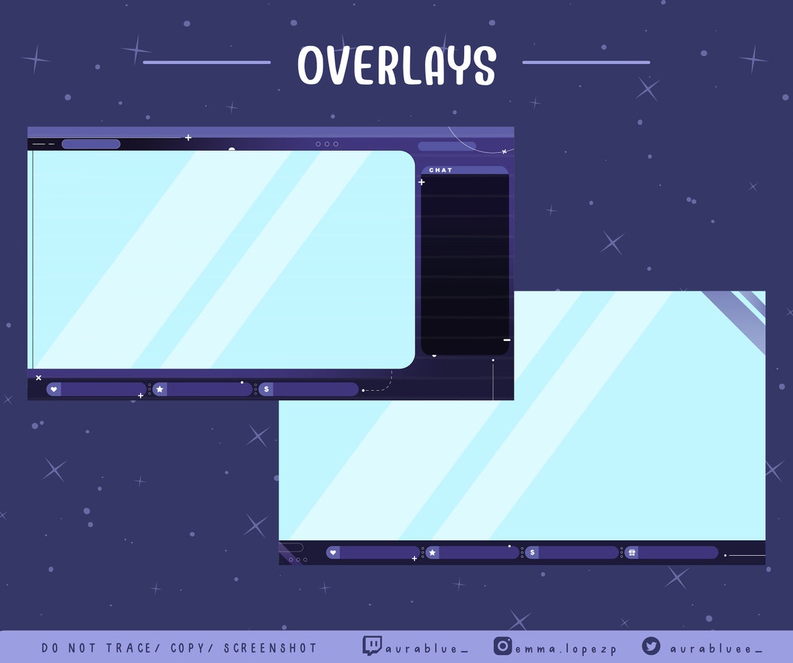Purple Modern Streaming Overlay Stream Bundle Twitch - Etsy