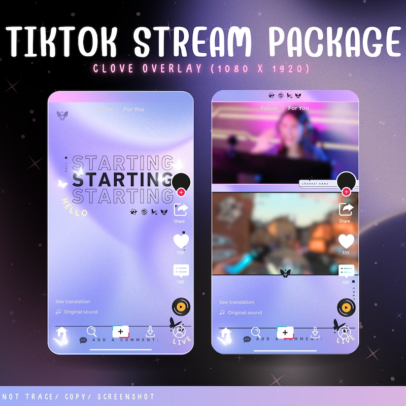 Tiktok Live Studio Overlay - Etsy