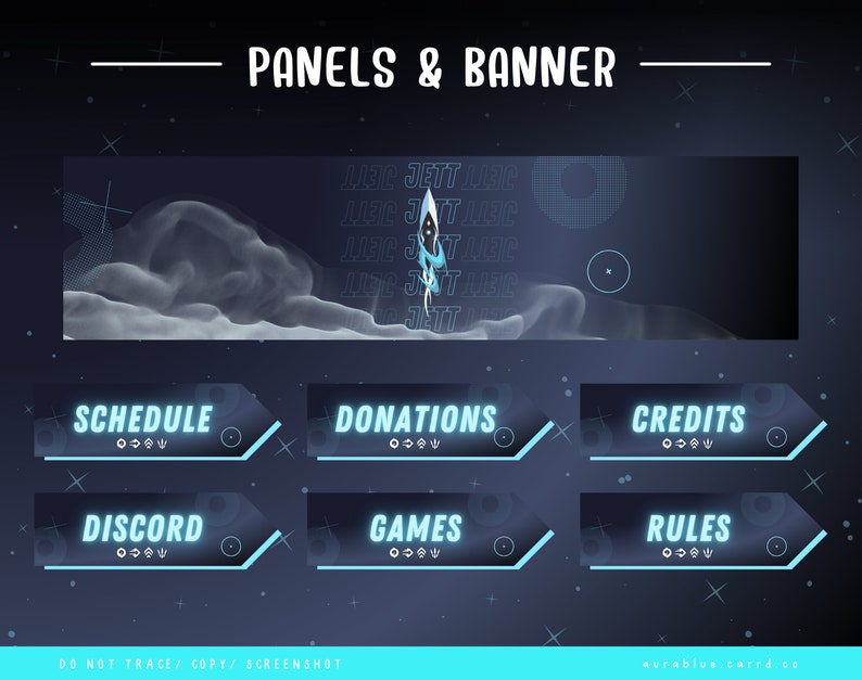 Jett Streaming Overlay Animated Stream Bundle Twitch Overlay Agent ...