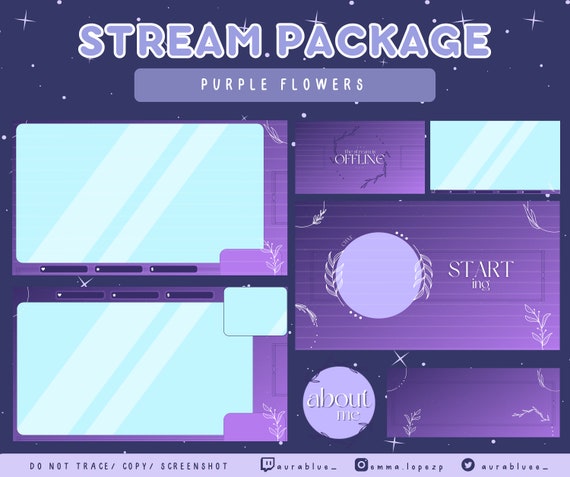 Flowers Streaming Overlay Stream Bundle Twitch Overlay - Etsy