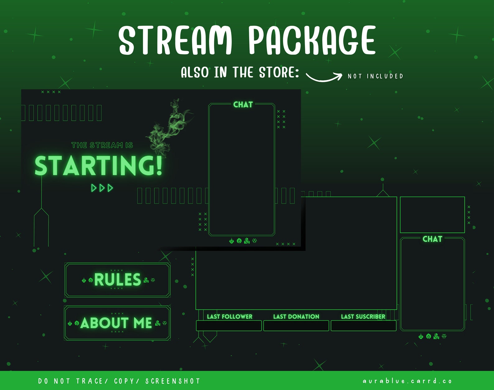Viper Tiktok Streaming Overlays- Stream Bundle - Tiktoklive- Overlay - Cute- Valorant- Green ...