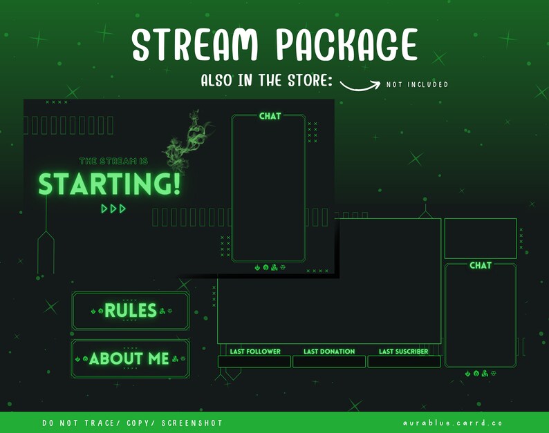 Viper Tiktok Streaming Overlays- Stream Bundle - Tiktoklive- Overlay - Cute- Valorant- Green ...