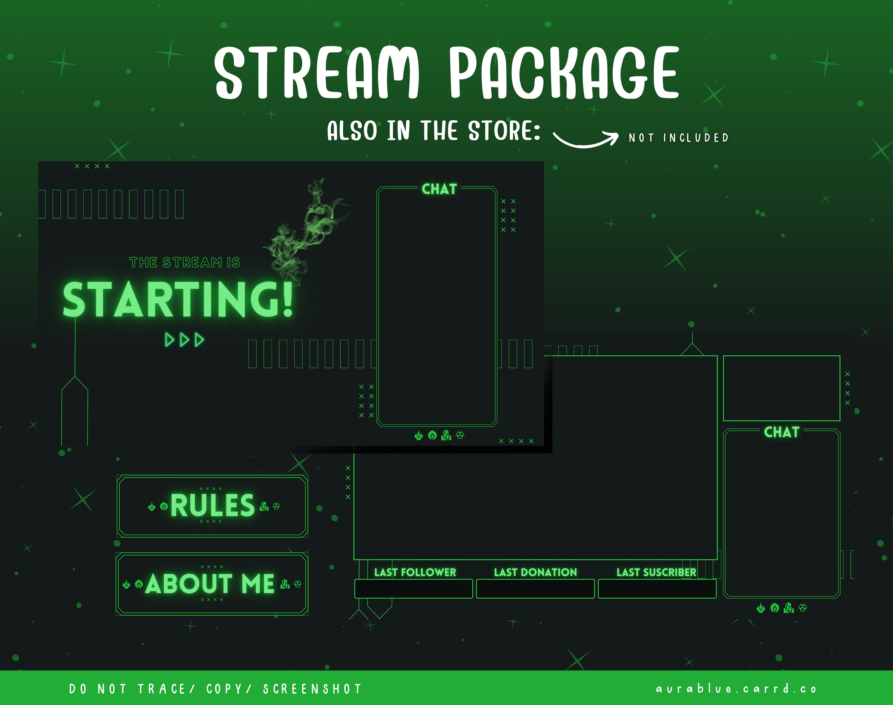 Viper Tiktok Streaming Overlays- Stream Bundle - Tiktoklive- Overlay - Cute- Valorant- Green ...