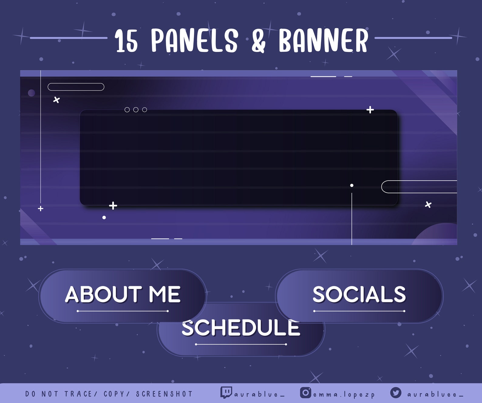 Purple Modern Streaming Overlay Stream Bundle Twitch - Etsy