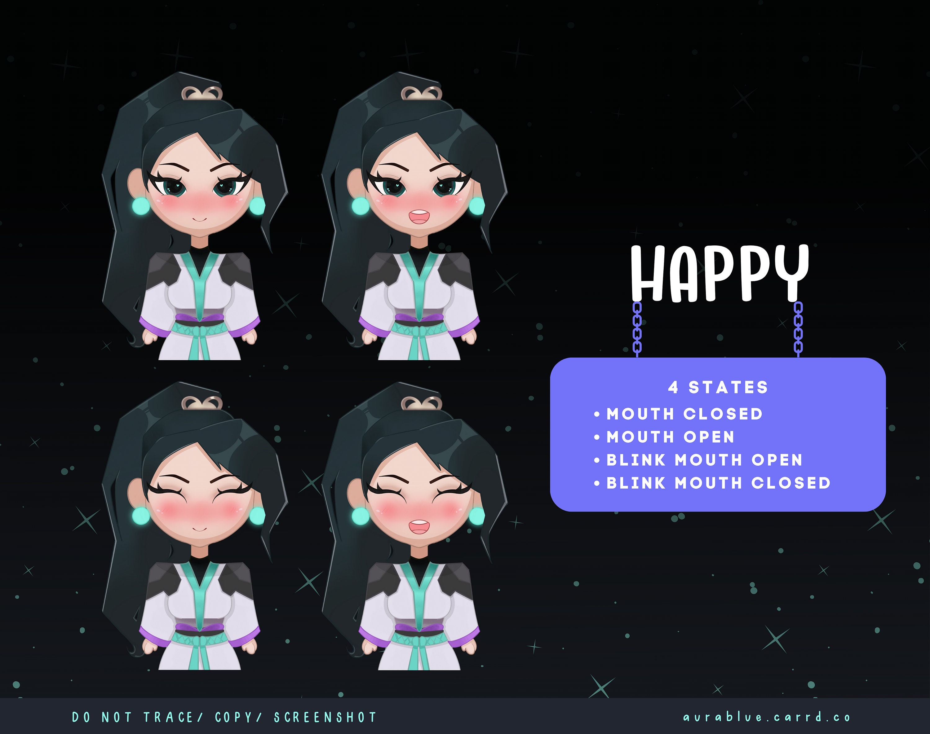 Sage Pngtuber Model / Valorant Chibi Agent 16 Expressions 4 Emotions ...