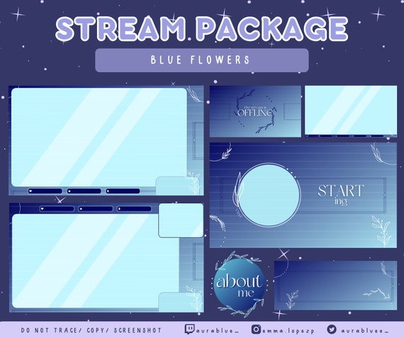 Flowers Streaming Overlay Stream Bundle Twitch Overlay - Etsy
