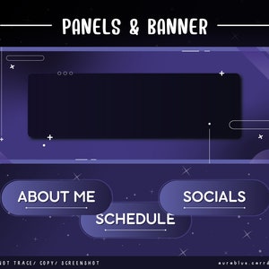 Purple Modern Streaming Overlay- Stream Bundle - Twitch - Overlay- Game ...