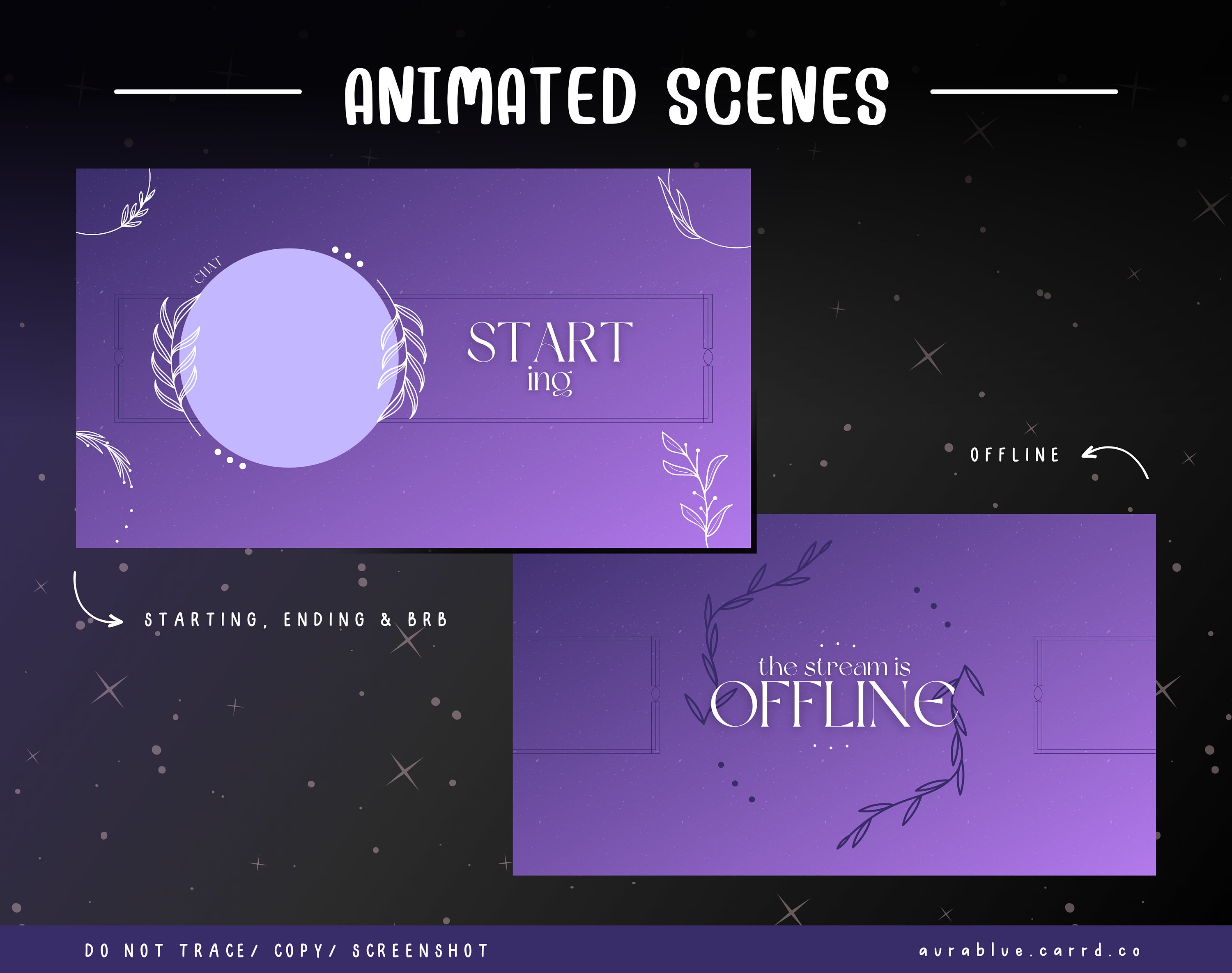 Flowers Streaming Overlay- Stream Bundle - Twitch - Overlay- Game ...