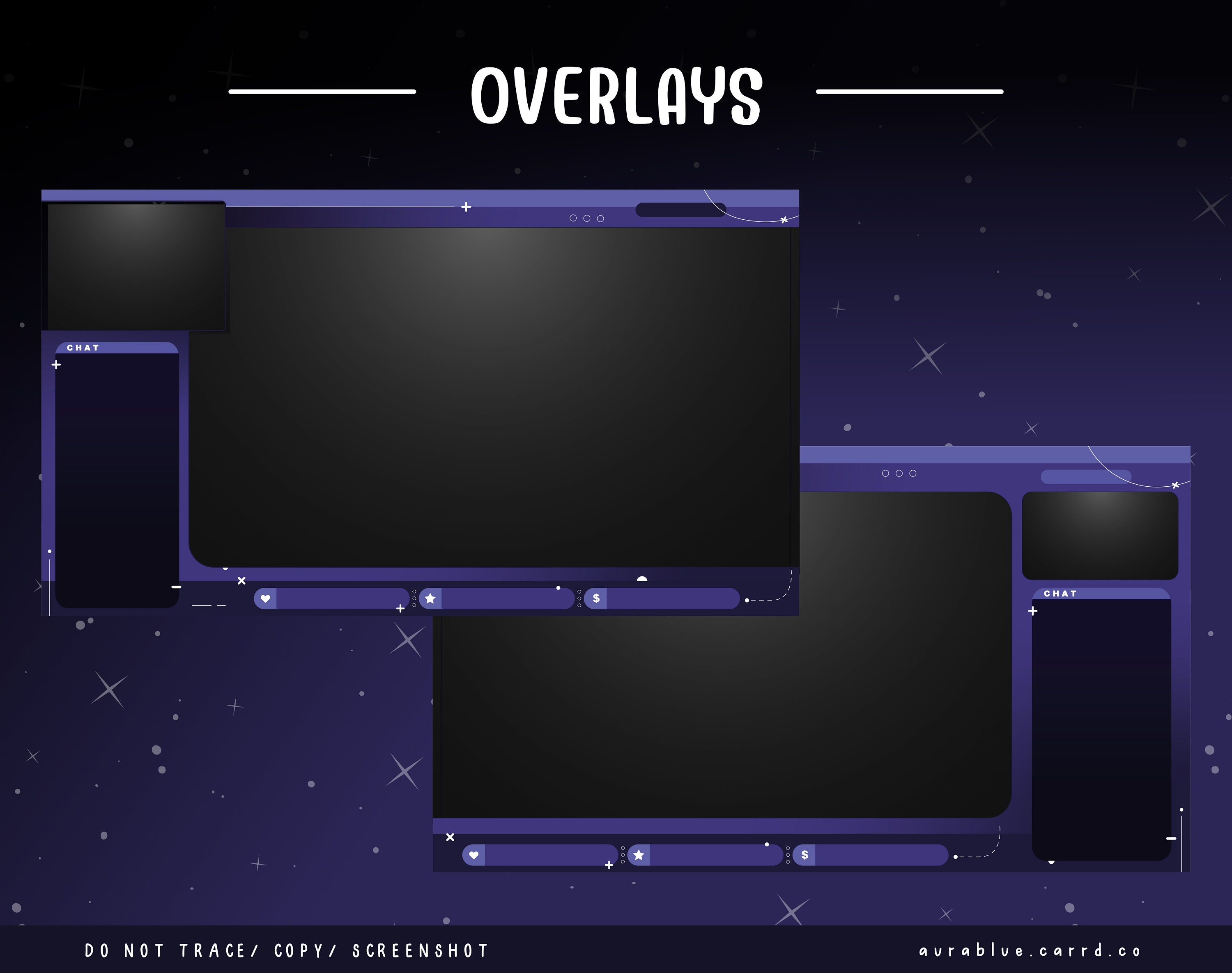 Purple Modern Streaming Overlay Stream Bundle Twitch - Etsy