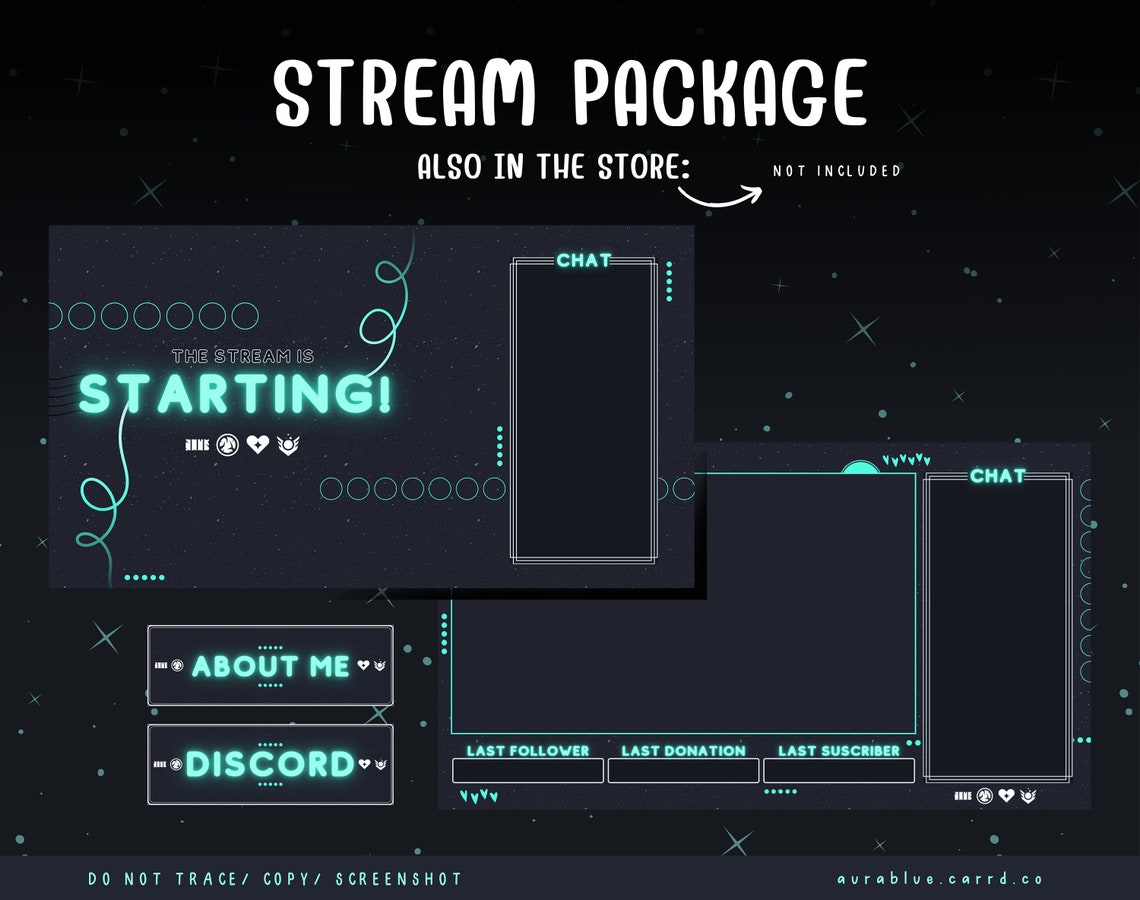 Sage Tiktok Streaming Overlays Stream Bundle Tiktoklive Overlay Cute ...