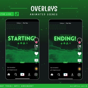 Viper Tiktok Streaming Overlays- Stream Bundle - Tiktoklive- Overlay - Cute- Valorant- Green ...