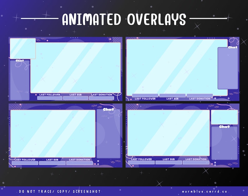 Animated Ocean Streaming Overlay- Stream Bundle - Twitch - Overlay ...