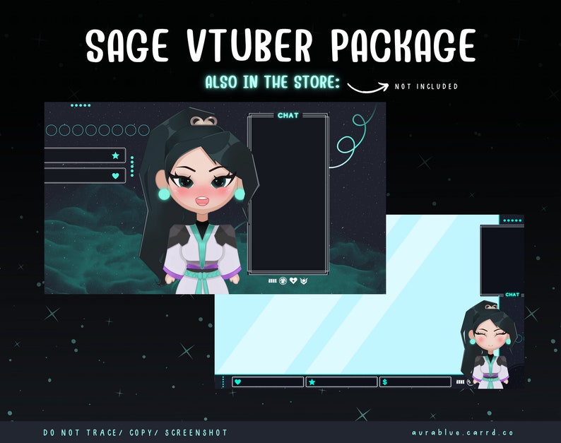 Sage Pngtuber Model / Valorant Chibi Agent 16 Expressions - 4 Emotions ...