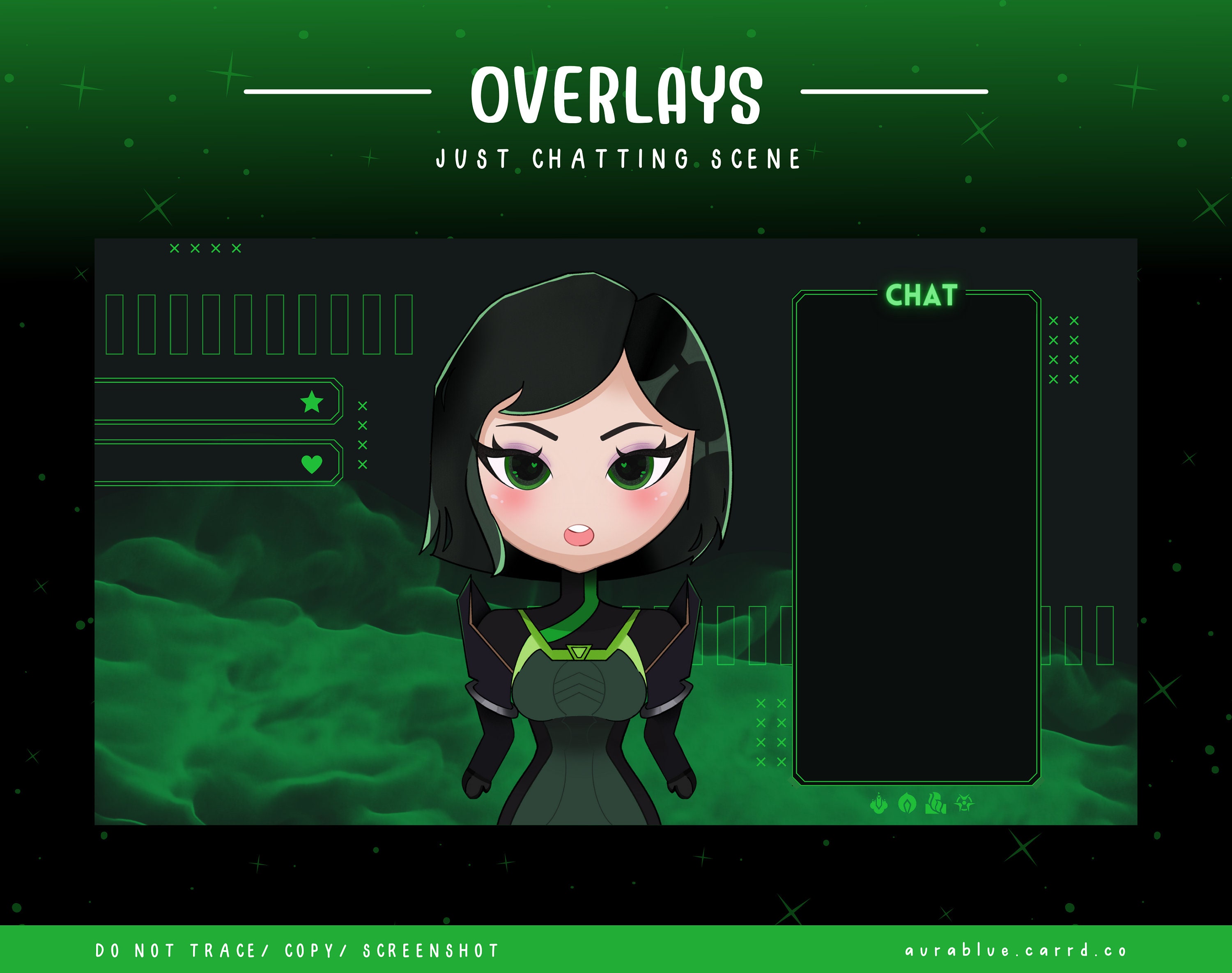 Viper V-tuber Simple Streaming Overlay - Stream Bundle - Twitch ...