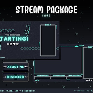 Sage Streaming Overlay Stream Bundle Twitch Overlay Agent Valorant Game ...
