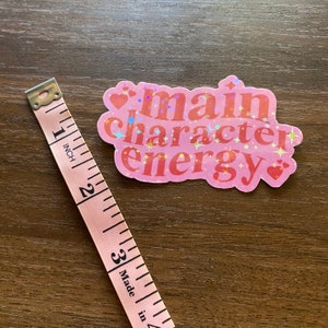 Main Character Energy Sticker // Funny, Cute, Reading, Bookish ...