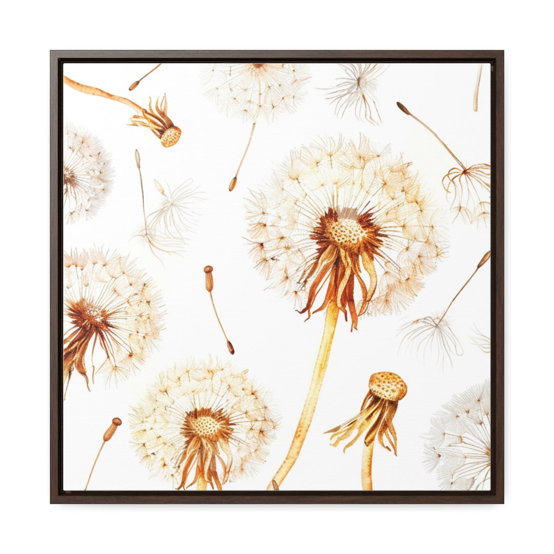 Dandelion Pressed Flower Art Print - Digital Download - Etsy