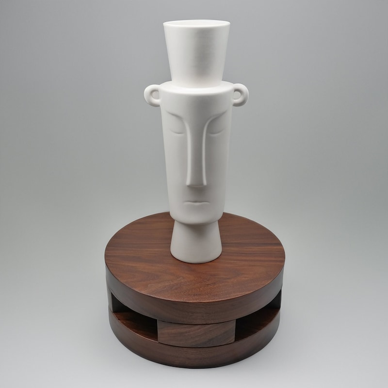 Round Sculpture With Stand - Etsy