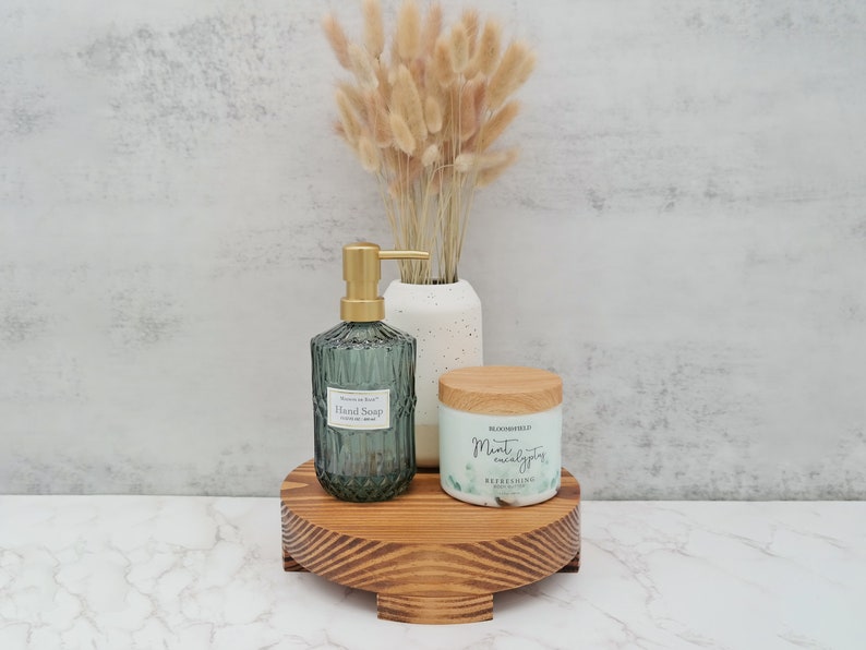 Large 9 In Plant Riser Stand Wooden Round Riser Wooden - Etsy