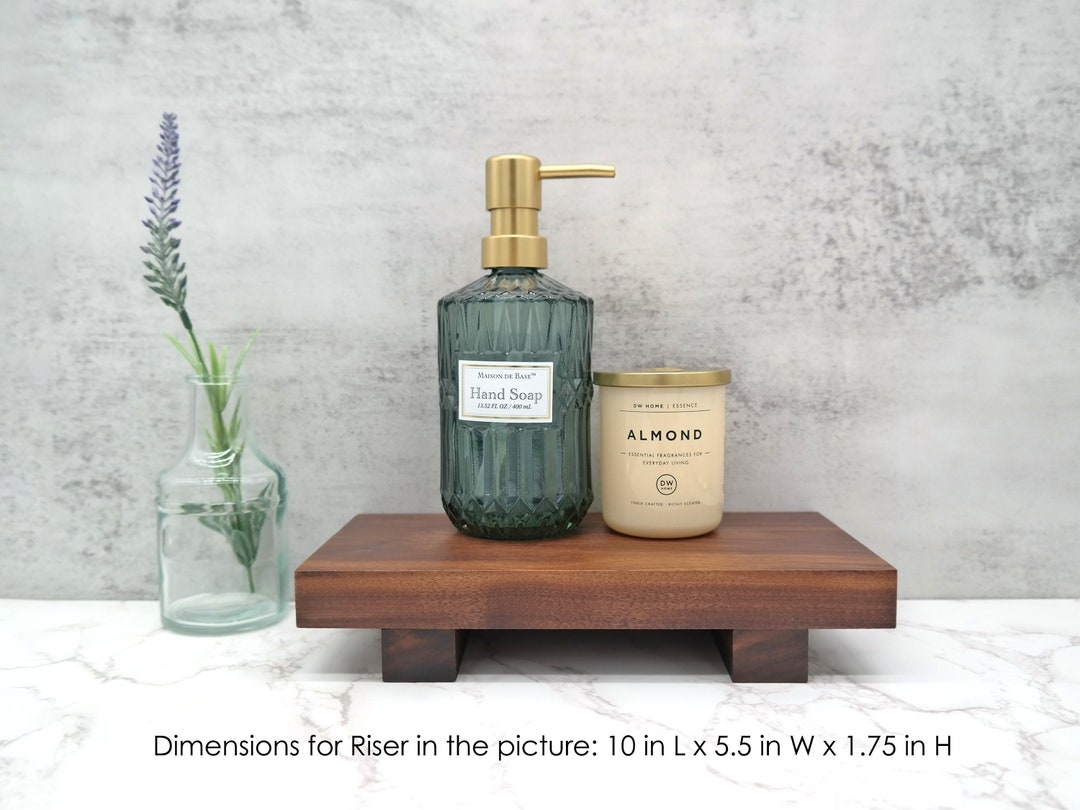 Walnut Riser, Decorative Trays, Riser Display, Wood Pedestal Stand ...