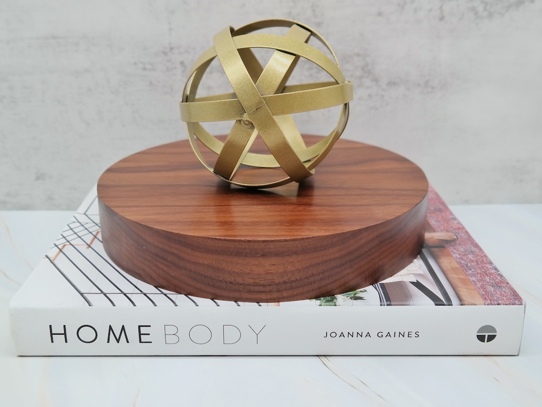 Walnut Wooden Riser for Coffee Table Decor, Wooden Display Stand for ...