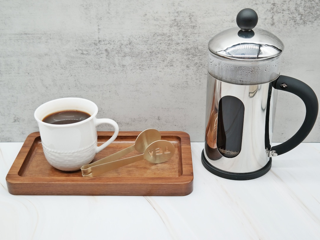 Coffee Serving Tray, Coffee Station Decor, Walnut Tray, Serving Tray ...