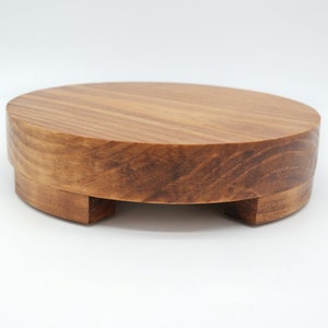 Large 9 In Plant Riser Stand Wooden Round Riser Wooden | Etsy