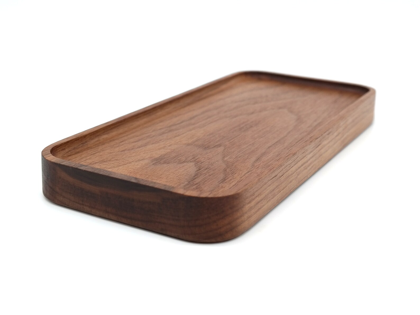 Walnut Tray Coffee Serving Tray Rectangle Serving Tray | Etsy