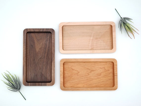 Coffee Serving Tray Coffee Station Decor Walnut Tray - Etsy