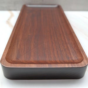 Walnut Tray, Coffee Serving Tray, Rectangle Serving Tray, Walnut ...