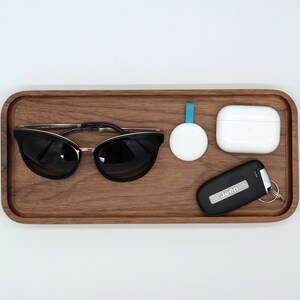 Walnut Tray Coffee Serving Tray Rectangle Serving Tray | Etsy