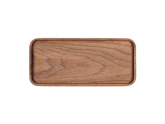 Walnut Tray Coffee Serving Tray Rectangle Serving Tray | Etsy