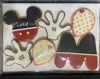 Mickey Mouse Biscuits - Etsy UK