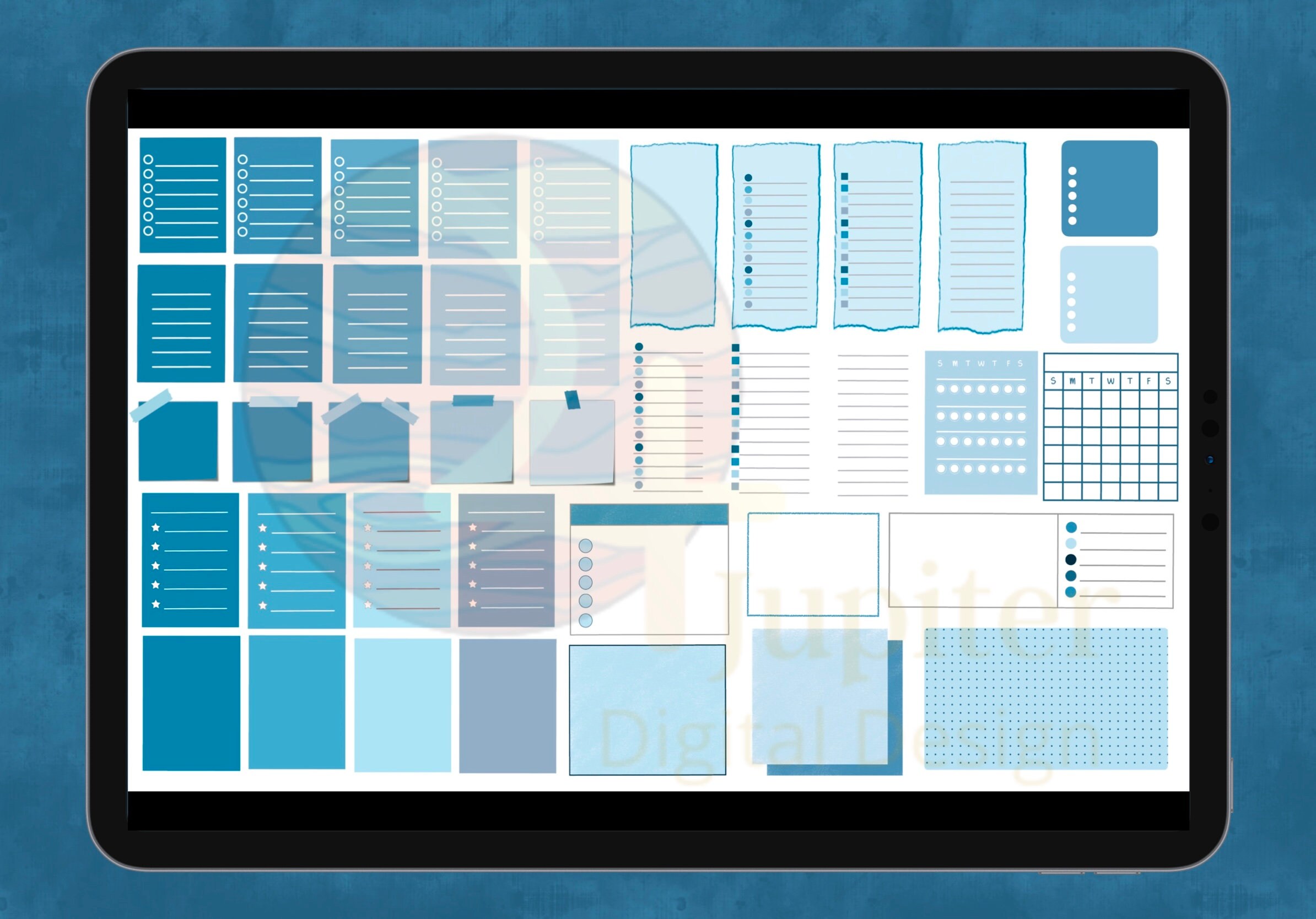Digital Planner Stickers, Ocean Theme, Goodnotes Planner Stickers ...