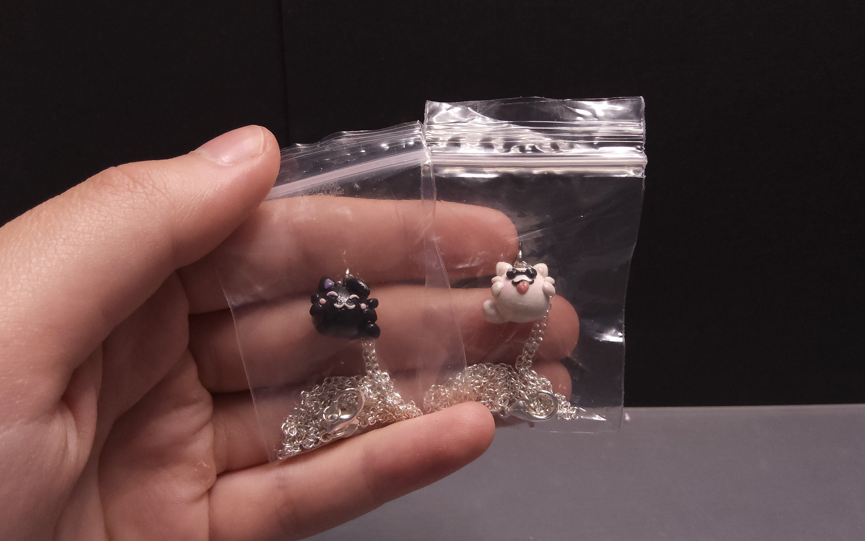 Gojo and Geto Cats JJK | Friendship Necklace & Charm| *made to Order ...