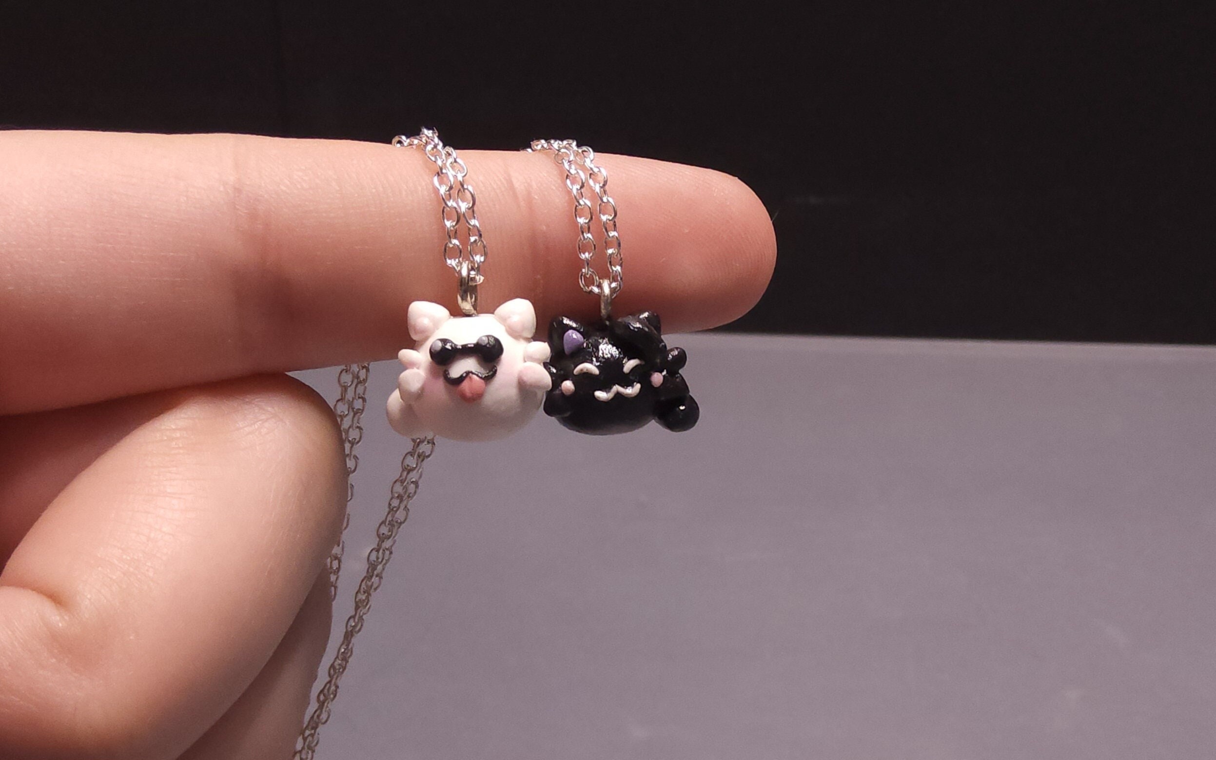 Gojo and Geto Cats JJK | Friendship Necklace & Charm| *made to Order ...