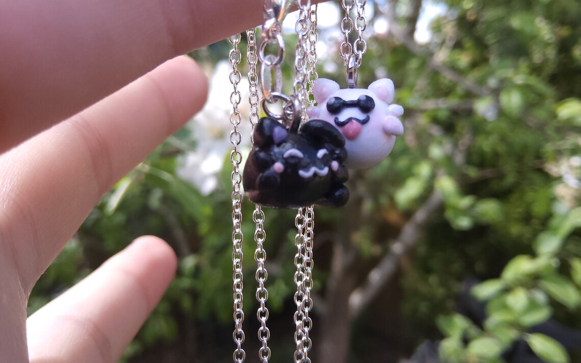 Gojo and Geto Cats JJK | Friendship Necklace & Charm| *made to Order ...