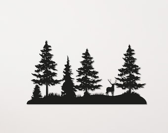 Tree Dxf File, Dxf-ai-pdf, Tree Vector Art, Tree Laser Cut ...