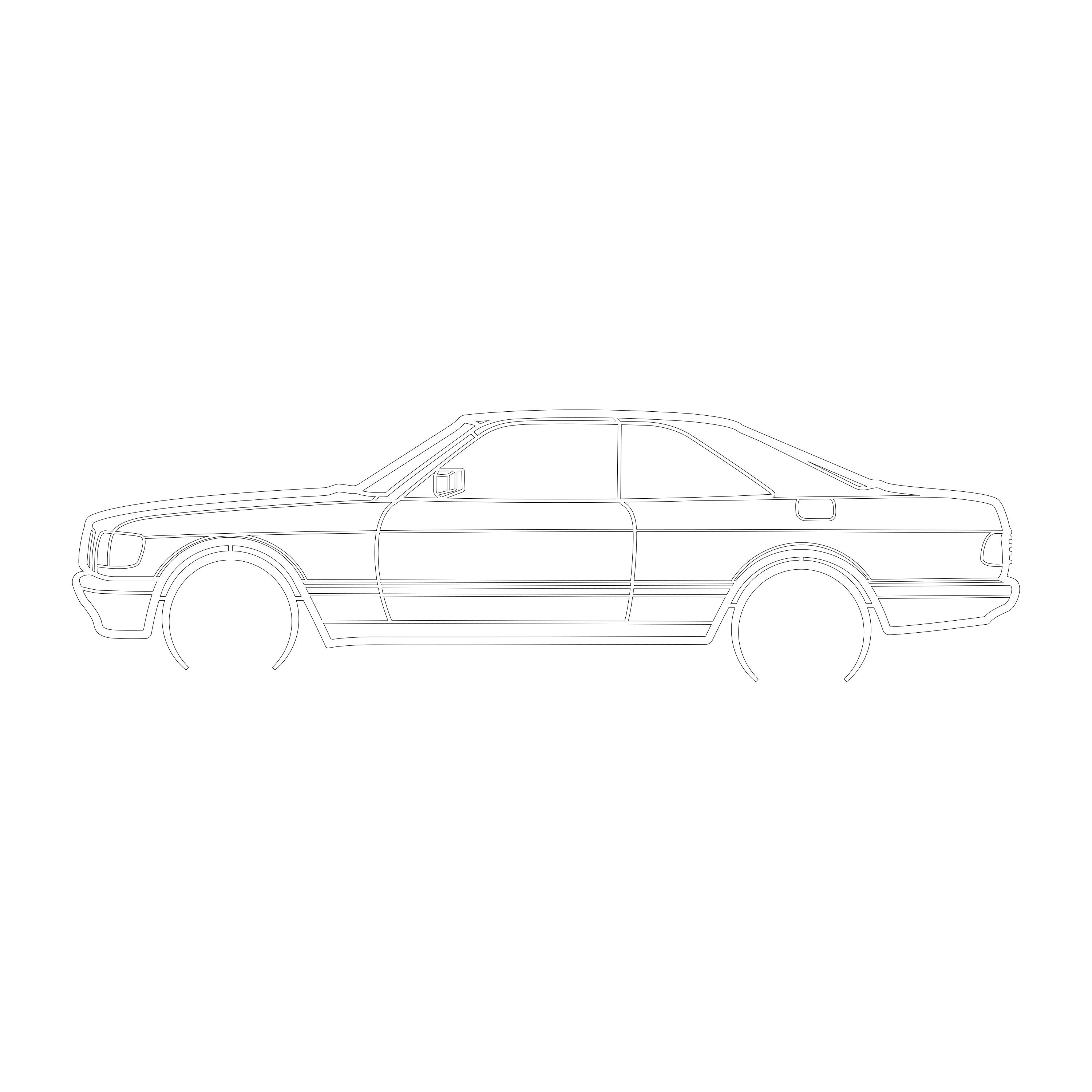 Car Dxf File, Dxf-ai-pdf, Classic Car Dxf, Car Laser Cut, Downloadable ...