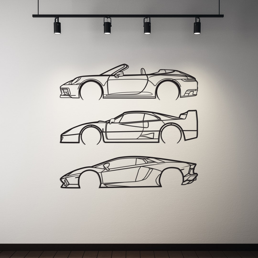 Car Svg-dwg-dxf-ai-pdf, Car Vector Art, Car Laser Cut, Downloadable Art ...