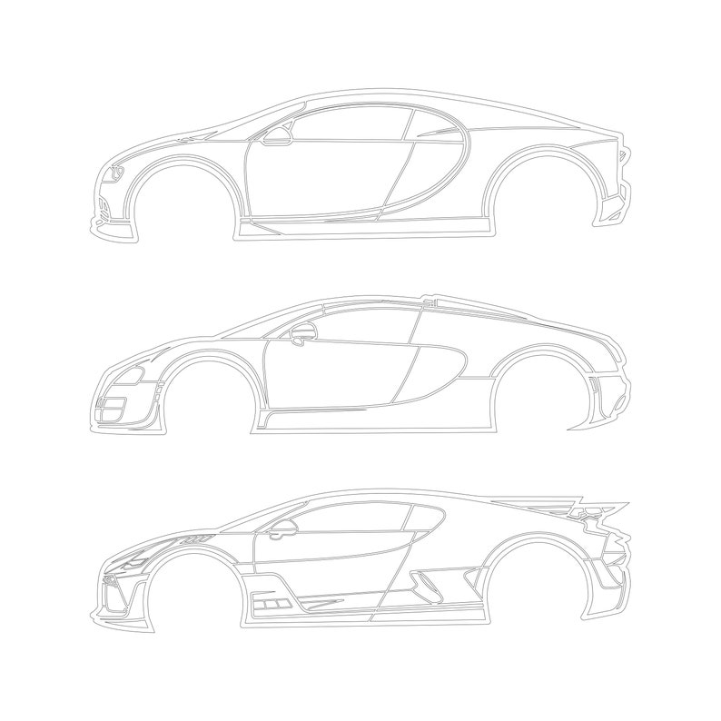 Car Dxf File, Dxf-ai-pdf, Car Vector Art, Car Laser Cut, Downloadable ...