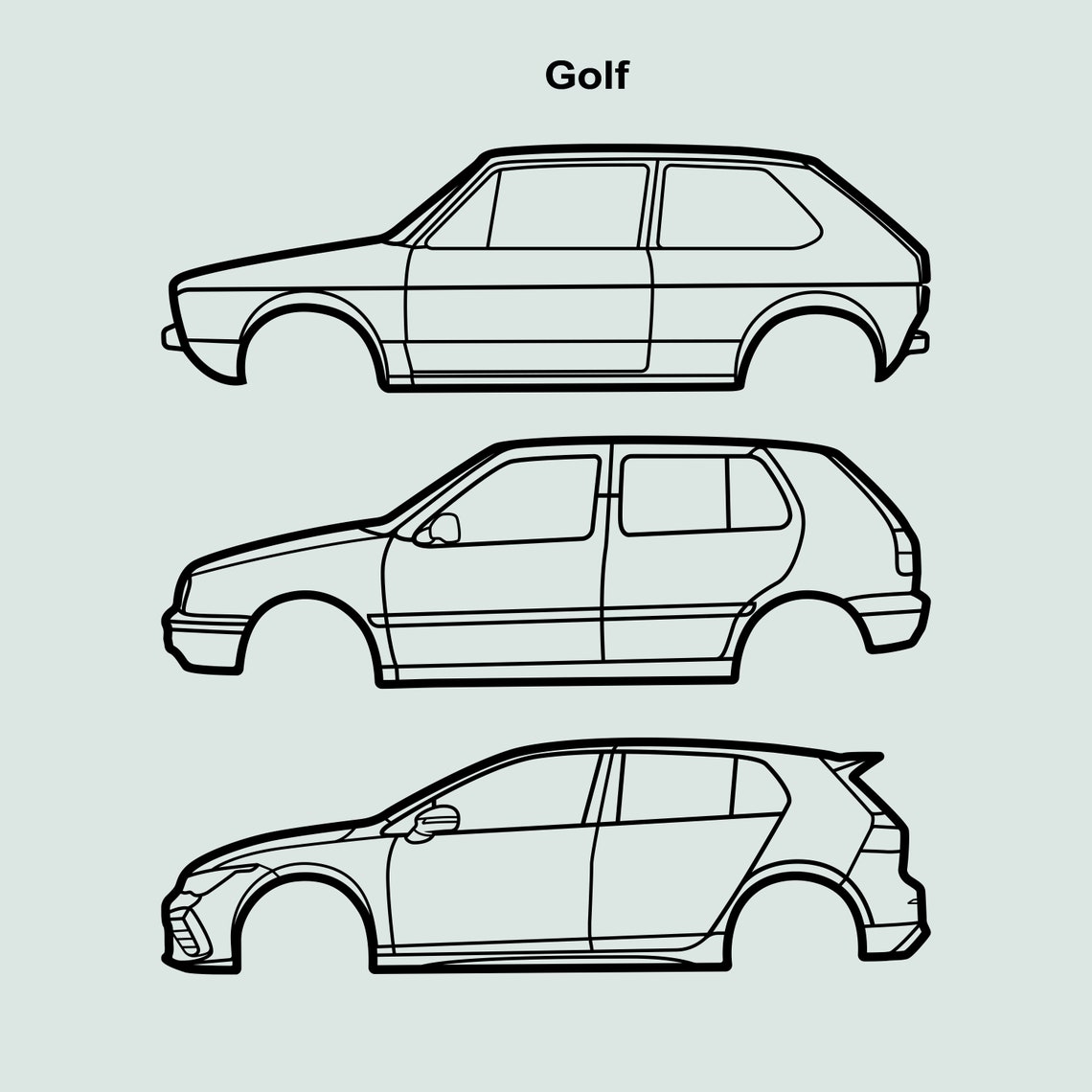 Auto Dxf Datei, Dxf-Ai-Pdf, Auto Vektor Kunst, Auto Laser geschnitten ...