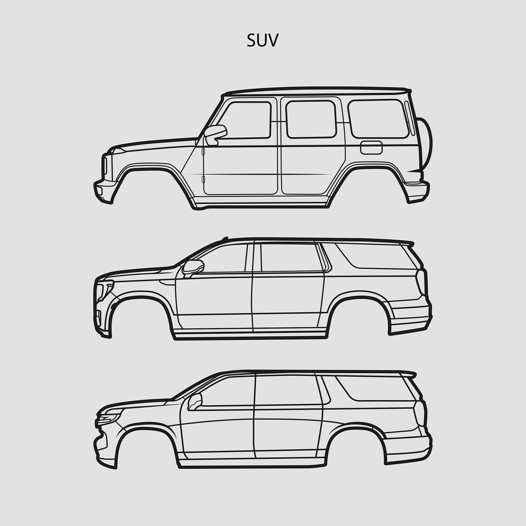 Car Dxf File, Dxf-ai-pdf, Car Vector Art, Car Laser Cut, Downloadable ...